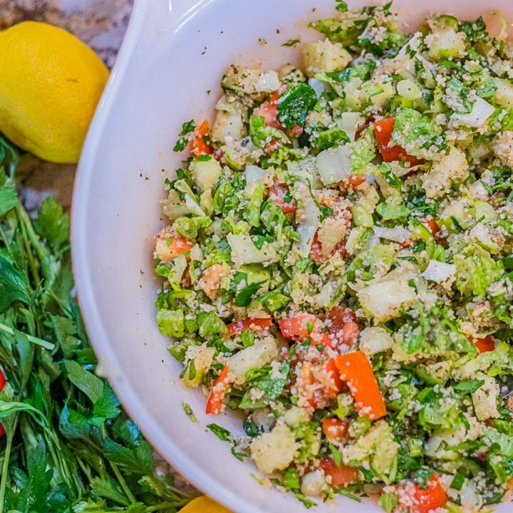 Middle Eastern Salad (Zalata) | Hilda's Kitchen Blog