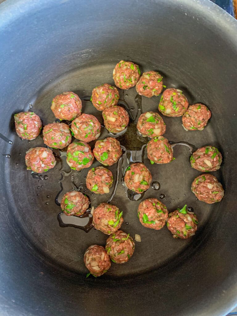 Meatball Stew (Ras Asfour Recipe) | Hilda's Kitchen Blog