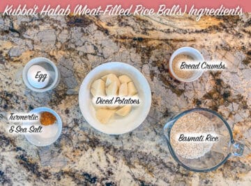 Kubba Halab (Meat-Filled Rice Balls) | Hilda's Kitchen Blog