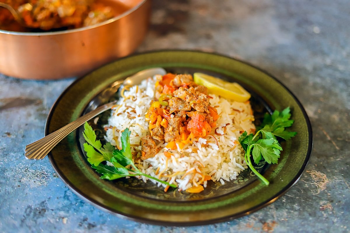 Iraqi Beef Chilifry (Sauteed Meat & Vegetables) | Hilda's Kitchen Blog