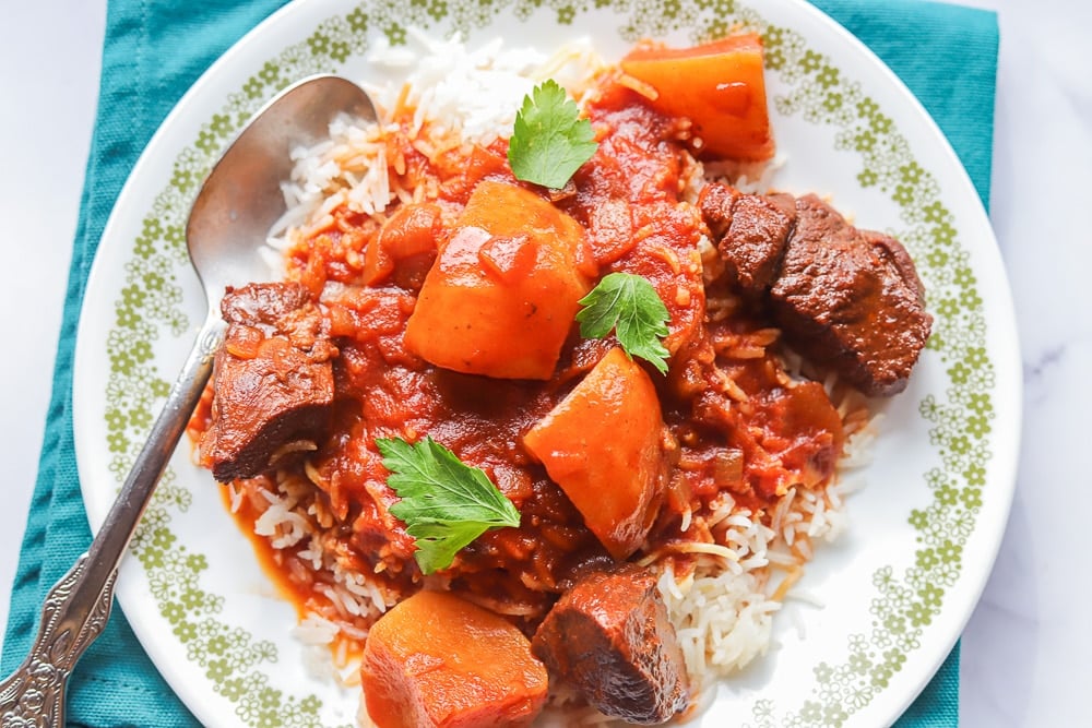 Shalgam (Middle Eastern Turnip Stew) | Hilda's Kitchen Blog