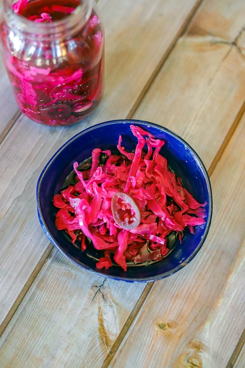 Quick Pickled Red Cabbage | Hilda's Kitchen Blog