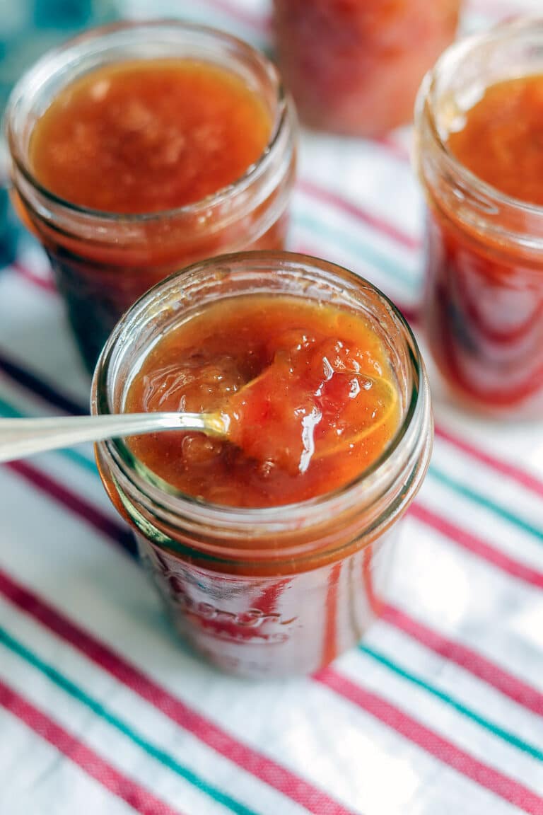Easy Peach Preserves & Jam Without Pectin | Hilda's Kitchen Blog