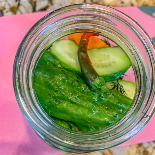 Zesty Refrigerator Dill Pickles | Hilda's Kitchen Blog