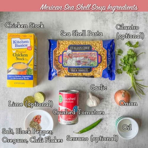 Sopita (Mexican Shell Soup) | Hilda's Kitchen Blog