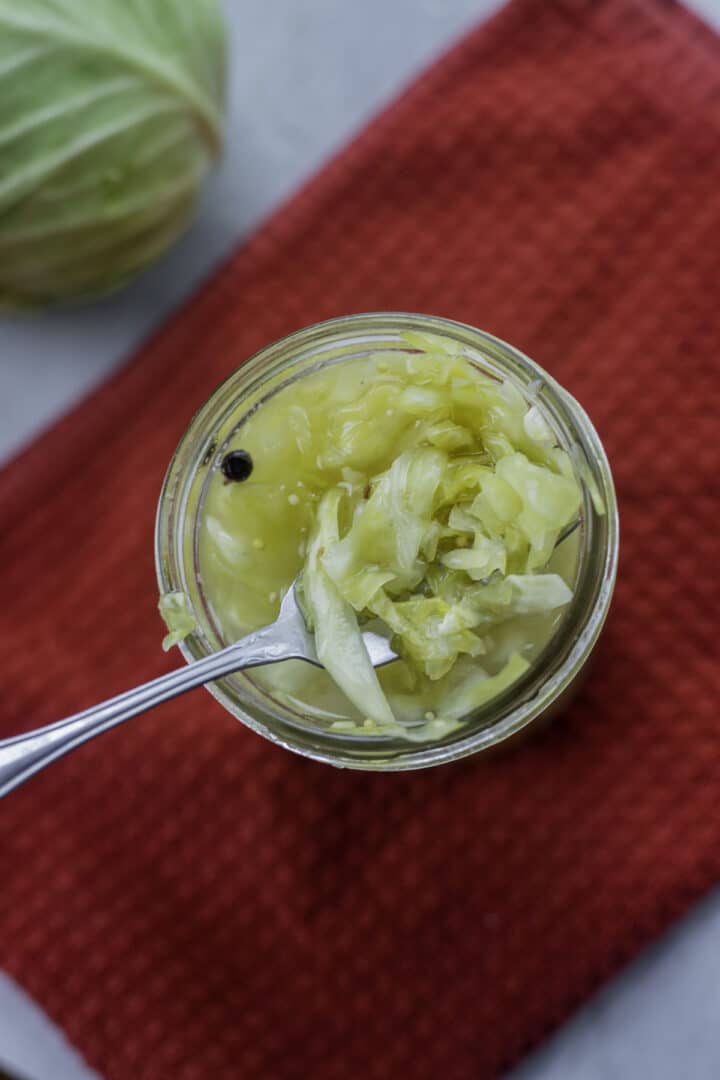 Fermented Cabbage (Sauerkraut) | Hilda's Kitchen Blog