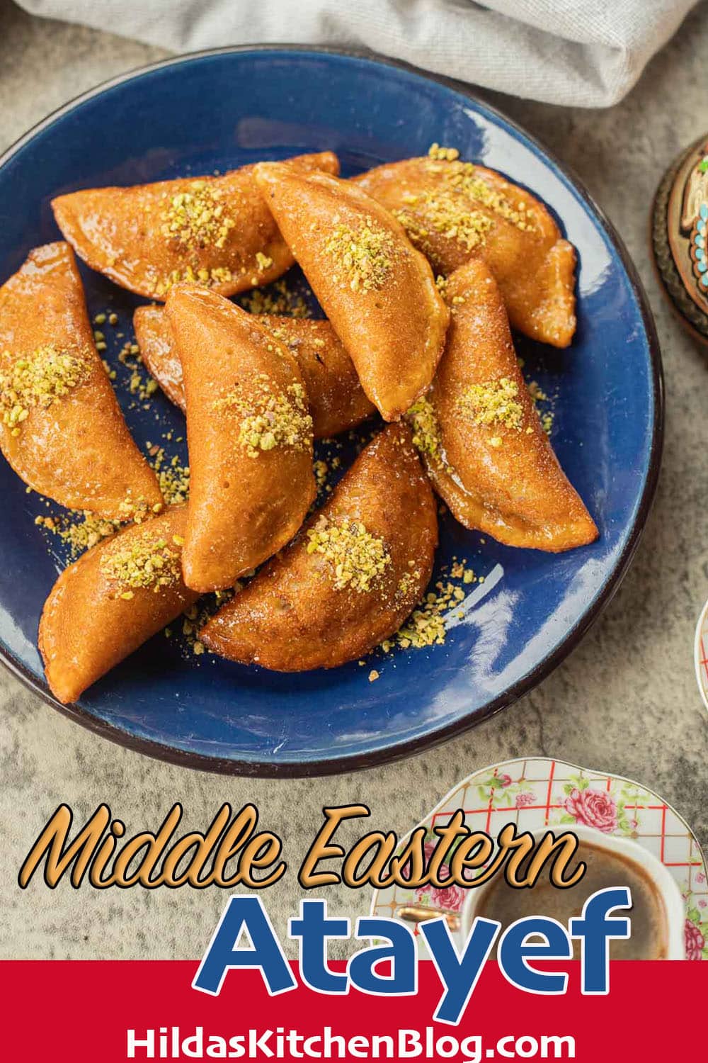 Atayef (Middle Eastern Pastries) | Hilda's Kitchen Blog