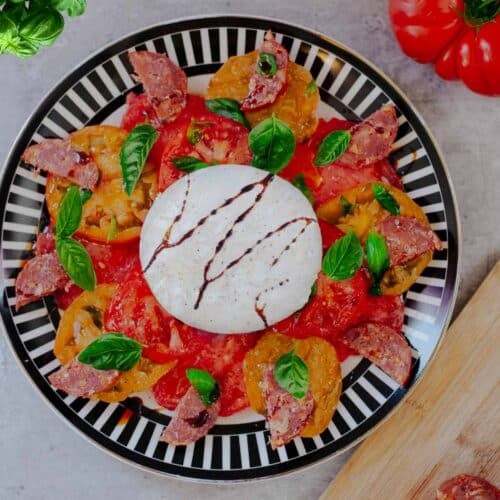 Burrata Caprese | Hilda's Kitchen Blog