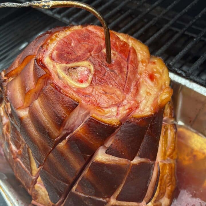 Double Smoked Ham With Pomegranate Glaze | Hilda's Kitchen Blog