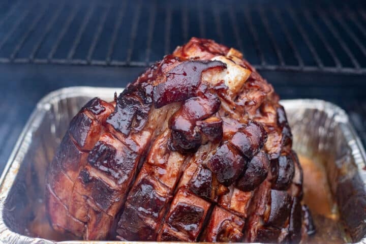 Double Smoked Ham With Pomegranate Glaze | Hilda's Kitchen Blog