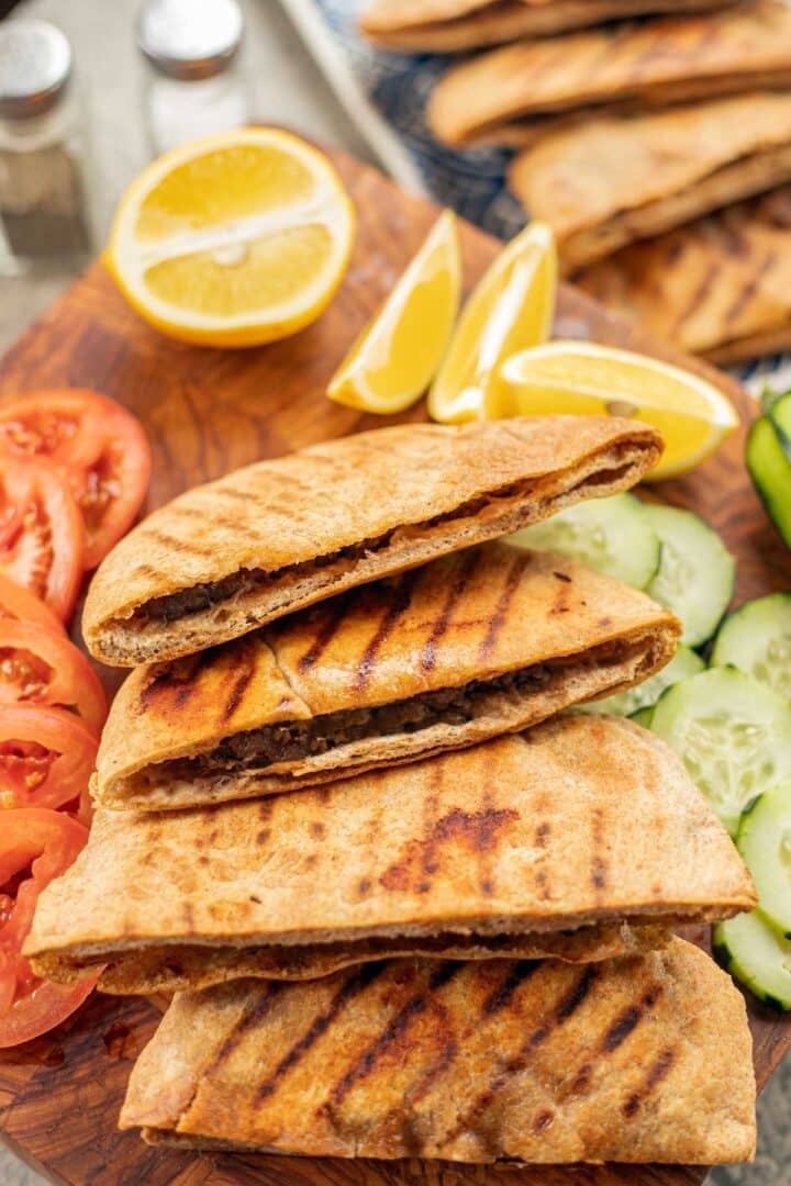 Arayes | Meat-Filled Pita Pockets | Hilda's Kitchen BLog