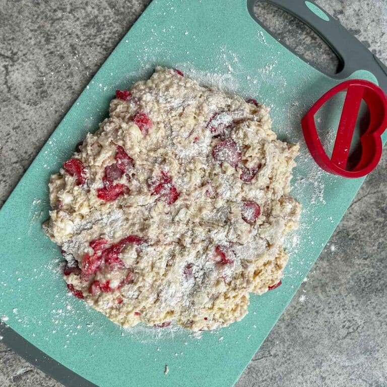 Heart-Shaped Strawberry Scones | Hilda's Kitchen Blog