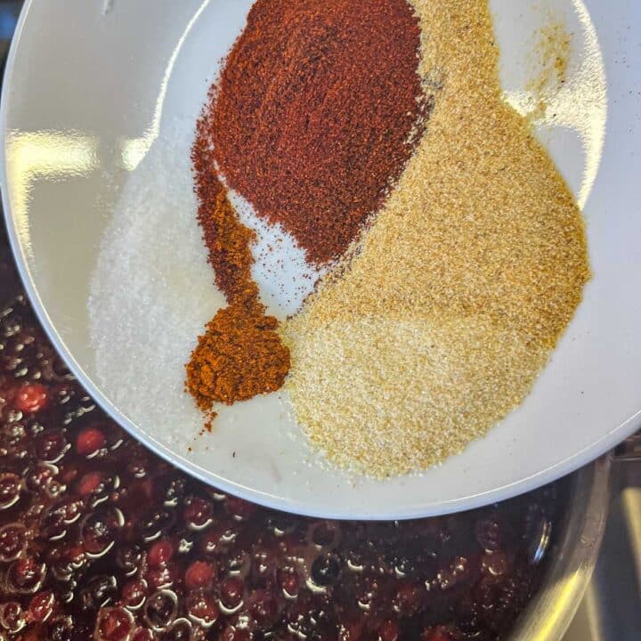 Spicy Huckleberry BBQ Sauce | Hilda's Kitchen Blog