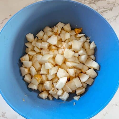 Easy Pear Crumble Recipe | Hilda's Kitchen Blog