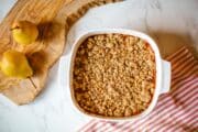 Easy Pear Crumble Recipe | Hilda's Kitchen Blog