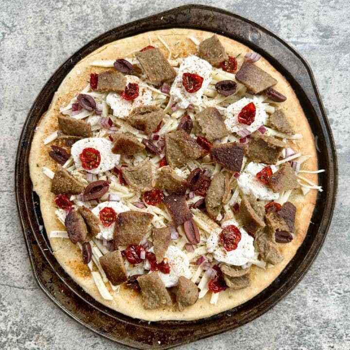 Greek Gyros Pizza | Hilda's Kitchen Blog