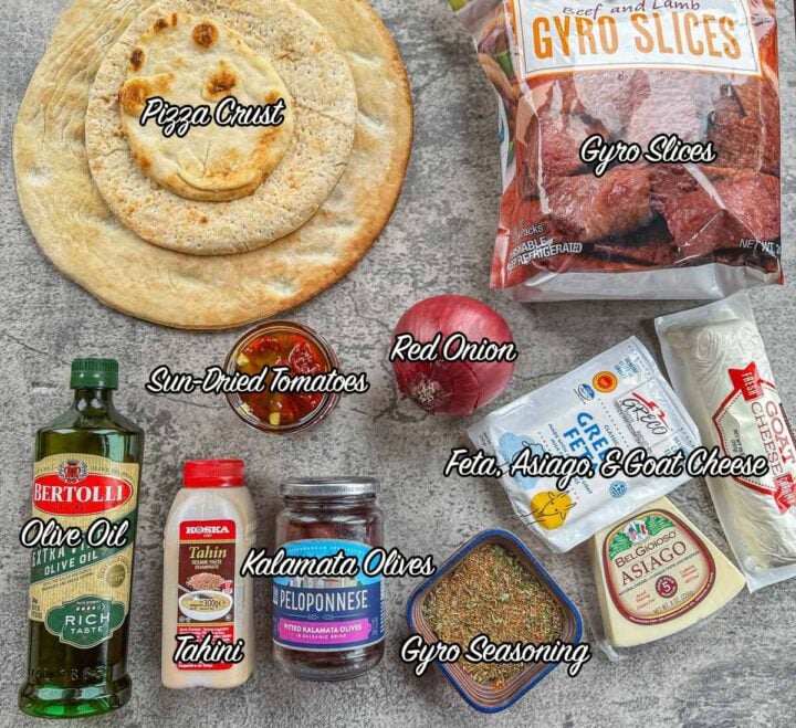 Greek Gyros Pizza | Hilda's Kitchen Blog
