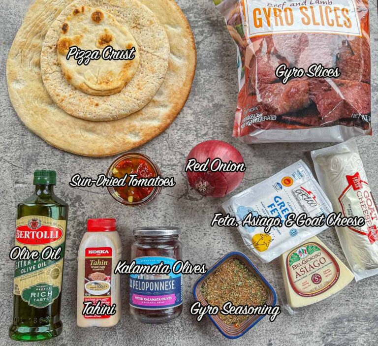 Greek Gyros Pizza | Hilda's Kitchen Blog