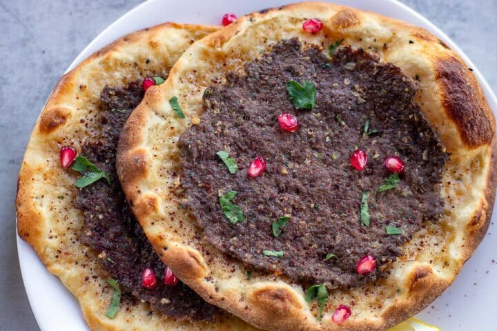 Lahm Bi Ajeen (Middle Eastern Pizza) | Hilda's Kitchen Blog