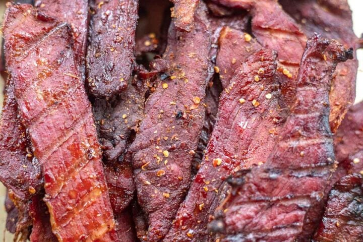Spicy Smoked Beef Jerky | Hilda's Kitchen Blog