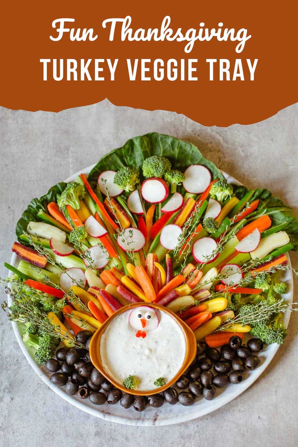 Fun Turkey Veggie Tray For Thanksgiving | Hilda's Kitchen Blog