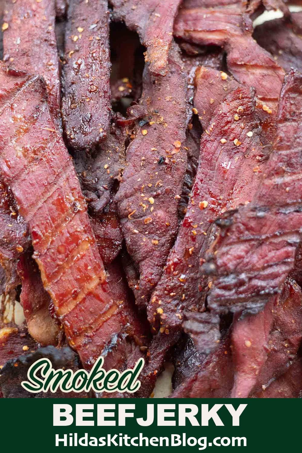 Spicy Smoked Beef Jerky | Hilda's Kitchen Blog