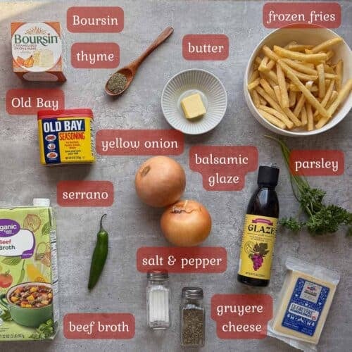 Easy + Cheesy French Onion Fries | Hilda's Kitchen Blog