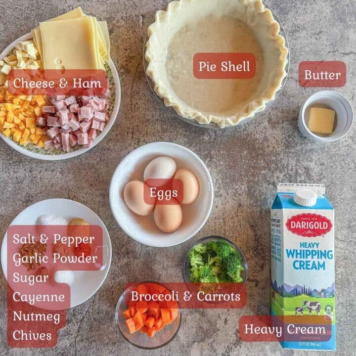 Air Fryer Quiche | Hilda's Kitchen Blog