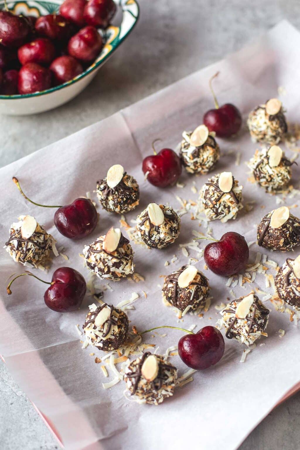 Cherry Almond Bliss Balls | Hilda's Kitchen Blog