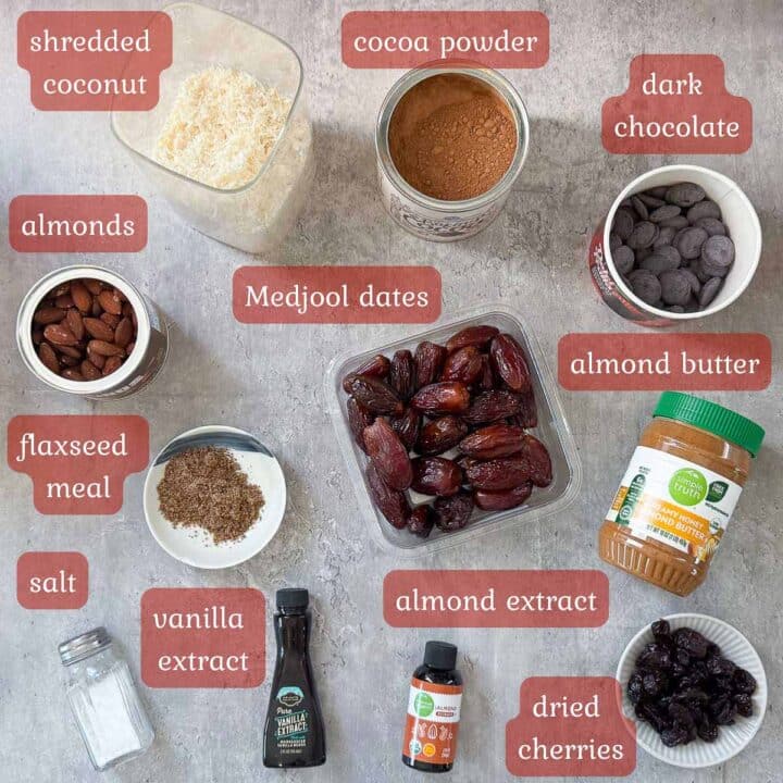 Cherry Almond Bliss Balls | Hilda's Kitchen Blog